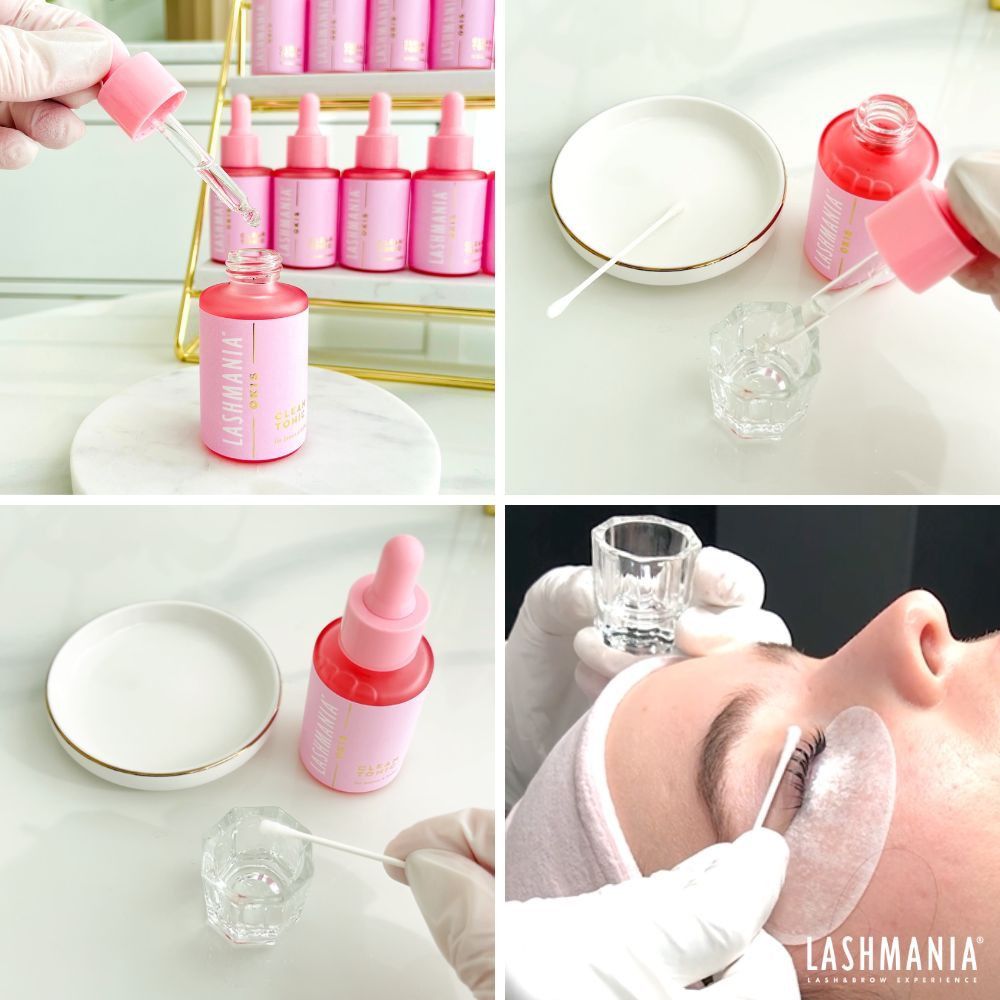 TOGLI RESIDUI DI COLLA E TINTA CLEAN TONIC OKIS BROW PER LASHMANIA | L